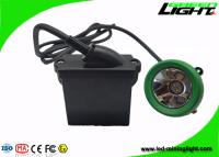 China 6.6Ah Li-Ion Mining Cap Lamp 10000lux LED Headlamp with Low Power Warning for sale