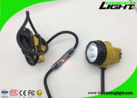 China IP68 Cordless LED Miners Cap Lamp 25000 Lux Rechargeable 10.4Ah Aluminum Cup for sale