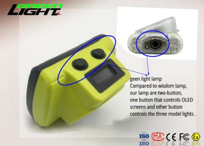 China IP68 Waterproof Rechargeable LED Headlamp 13000lux 6.8Ah Li-ion Battery Mining Cap Light for sale