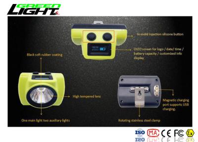 China Cree Rechargeable LED Headlamp Cordless USB Charger For Hard Hat Light Running for sale