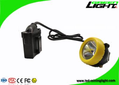 China Industrial LED Miners Cap Lamp 10000lux 7.8Ah Battery with Silicon Button Cap for sale