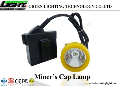 China Waterproof IP68 Underground Mining Cap Lamps Silicon Button Cap Low Power Warning for sale