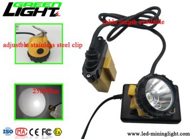 China GLC12-A High Power LED Miners Cap Lamp 25000lux 10.4Ah Rechargeable Li-ion Battery for sale
