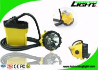 China Rechargeable Coal Mining LED Cap Lamp 10.4Ah 25000lux IP68 450g for sale