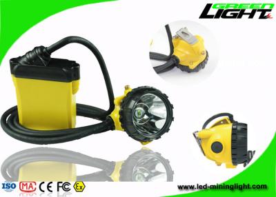 China Rechargeable Coal Mining LED Cap Lamp 10.4Ah 25000lux IP68 450g for sale