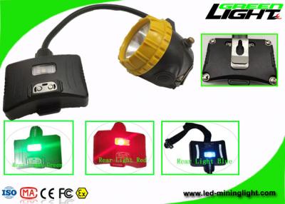 China 6.8Ah Panasonic Battery Rechargeable LED Headlamp 15000lux Mining Cap Light with Low Power Warning for sale