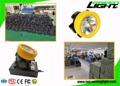 China Cordless LED Mining Cap Lamp 2.2Ah Li-Ion Battery 14hr Runtime ATEX CE for sale