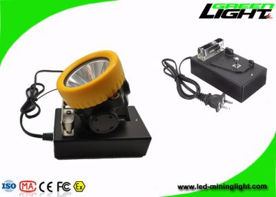 China Cordless LED Mining Cap Lamp 2.2Ah Li-Ion Battery 4500lux Rechargeable Headlamp for sale