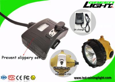 China 25000lux Rechargeable Cree Mining Headlamp IP68 Waterproof 10.4Ah Battery for sale