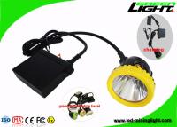China Anti Corrosion Mining Hard Hat Headlamp 50000lux High Power LED Cap Light with 11.2Ah Battery for sale