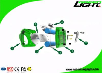 China Compact Cordless Led Miners Cap Lamp 6.8ah Rechargeable Battery Msha Approved for sale
