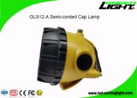 China 15000lux LED Cordless Mining Cap Light 1.7W 6.8Ah with Low Power Warning for sale