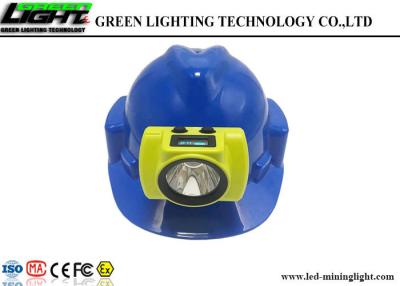China Explosion Proof LED Miners Cap Lamp 6.8Ah 9000-18000lux IP68 Cordless for sale
