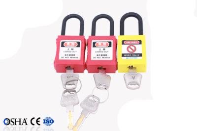 China 38MM Steel Shackle Safety Lockout Locks With Master Keys for sale