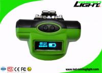 China IP68 Waterproof LED Mining Cap Lamp 4000-13000LUX OLED USB Charging 5.2Ah for sale