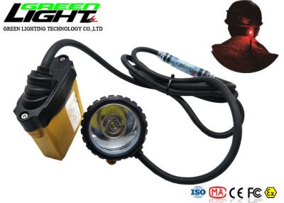 China Lithium Ion Battery 10400mAh 25000lux Miners Cap Lamp with IP68 Waterproof for sale