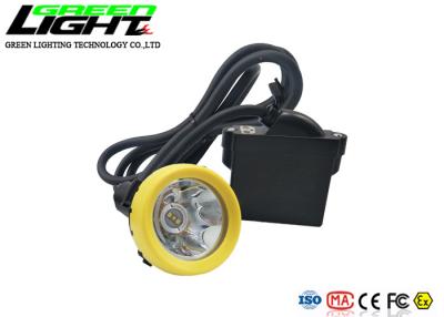 China IP68 Waterproof LED Miners Cap Lamp 10000lux 6.6Ah Li-ion Battery Mining Light for sale