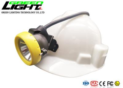 China Lithium Battery Mining Cap Lamp 1.67W 10000lux 216lum LED Corded Headlamp for sale