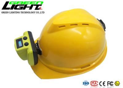 China ABS Case 385LUM 2.96W 18000lux LED Miners Cap Lamp with 6800mAh Battery for sale