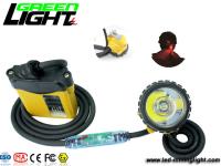 China IP68 25000lux 348lum Rechargeable Tunnel Cap Lamp with 10.4Ah Battery for sale