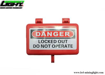 China Polystyrene Double Open Pneumatic Plug Lockout 89mm 4 Padlock Holes for sale