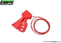 China Adjustable PVC Coating 2.4m 1/8 Inch Grip Type Cable Lockout for Industrial Safety for sale