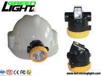 China GL2-A Cordless LED Miner Lamp 96 Lumens 2.2Ah Stainless Steel Clip Mining Headlamp for sale