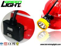China Semi Corded 1.3W 10000 Lux 5.2Ah IP68 Mining Cap Lights for sale