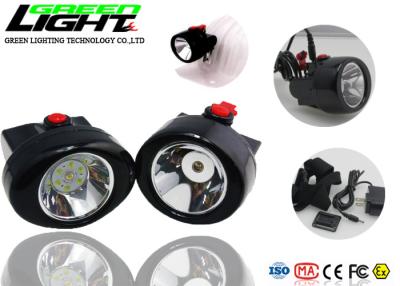 China ABS IP67 85Lum 4000lux 0.65W Coal Miners Head Lamp Rechargeable 2.8Ah Lithium Battery for sale