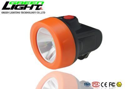 China Cordless LED Miner Cap Lamp 6000lux 2.8Ah IP67 USB Charging Mining Headlamp for sale