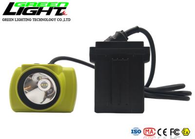 China Waterproof IP68 LED Miner Cap Lamp 13600mAh 25000lux with Cord for sale