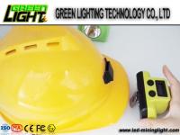 China IP68 Waterproof Rechargeable Headlamp 13000lux 6.8Ah 2.96W OLED Mining Cap Lamp for sale