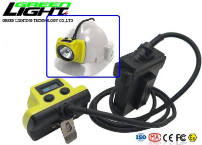 China IP68 13600mAh LED Miners Cap Lamp 530 Lumens 16000 Lux Mining Headlamp for sale