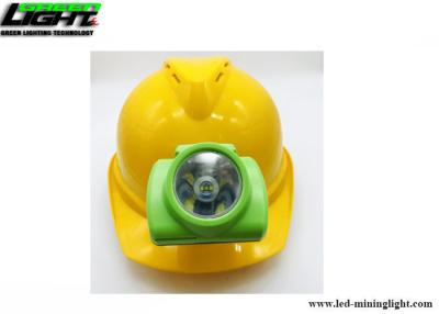 China IP68 Waterproof 1W 13000Lux 6.8Ah LED Mining Cap Lamp Rechargeable Cordless for sale