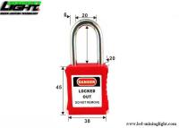 China 6 Pin 38mm Steel Shackle Nylon Safety Xenoy Padlocks Keyed Differently 8 Colors for sale