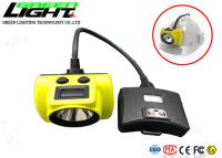 China OLED Screen 6.8Ah Battery 18000lux 2.3W LED Mining Cap Lamp for sale