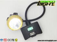 China 15000LUX 221LUM IP68 Semi Corded Rechargeable Headlamp for Hard Hat with 6.8Ah Battery for sale