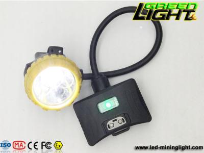 China 15000LUX 221LUM IP68 Semi Corded Rechargeable Headlamp for Hard Hat with 6.8Ah Battery for sale