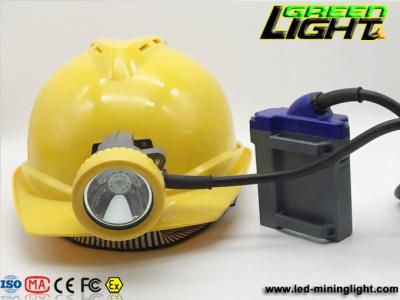 China Rechargeable 15000 Lux LED Mining Cap Lamp 6.6Ah Li-ion Battery IP68 Waterproof for sale