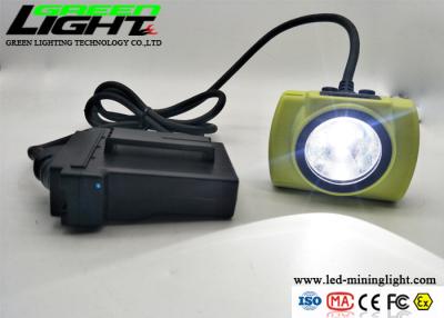 China 13.6Ah 530lum 25000lux Led Mining Cap Lamp For Underground for sale