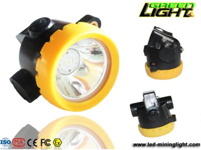 China Waterproof IP67 Rechargeable LED Headlamp 200mA 0.93W 117 Lumens Cordless Mining Cap Lamp for sale