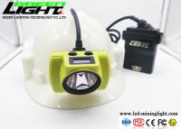 China OLED Screen 4.07W 25000lux 13.6Ah LED Miners Cap Lamp for sale