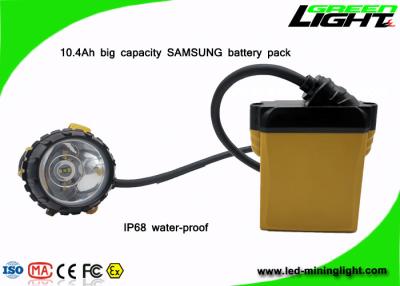 China GL12-A 25000Lux 3W 240Lum 450mA Coal Mining Light with 10.4Ah Samsung Battery for sale