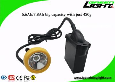 China IP68 10000lux 1.67W 450mA Rechargeable Mining Headlamp with 18h Working Time for sale