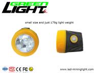 China Lithium Ion 300mA 10000lux Mining Hard Hat Lights 110LUM for sale