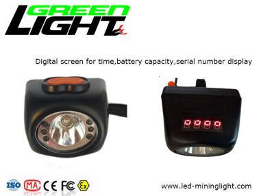 China 5.7Ah 8000lux Cordless Miners Cap Lamp IP68 Digital Display 1.7W LED for sale