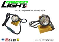 China Corded Miners Cap Lamp 25000lux 10.4Ah Li-ion LED Mining Headlight GLC12-A for sale