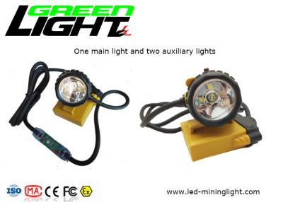 China Corded Miners Cap Lamp 25000lux 10.4Ah Li-ion LED Mining Headlight GLC12-A for sale