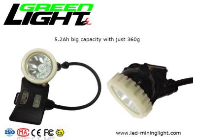 China GS5-B 5.6Ah 350mA 10000lux Semi Corded Miner Hard Hat Light for Coal Mining for sale