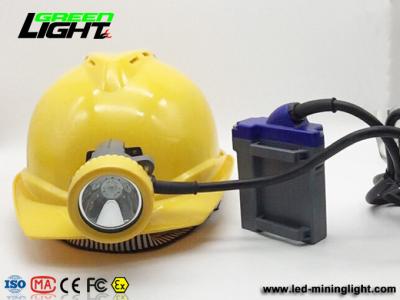China 1.6W 216lm Rechargeable LED Miner Cap Lamp 15000lux for Coal Mining for sale